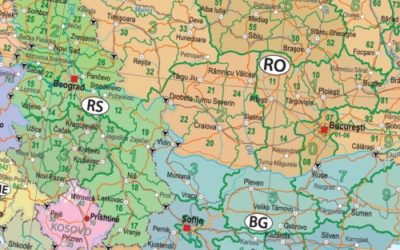 Eiropas pasta kodu sienas karte