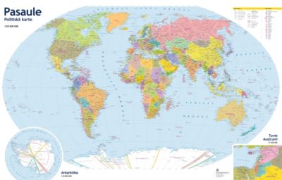 Pasaules politiskā karte - Jāņa sēta