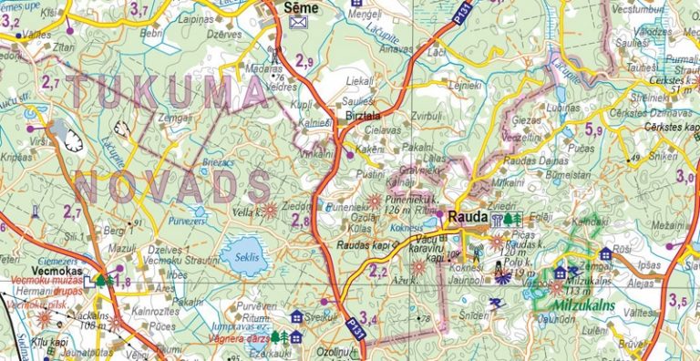 Tukuma novads. Engures, Jaunpils, Kandavas novads - Jāņa sēta